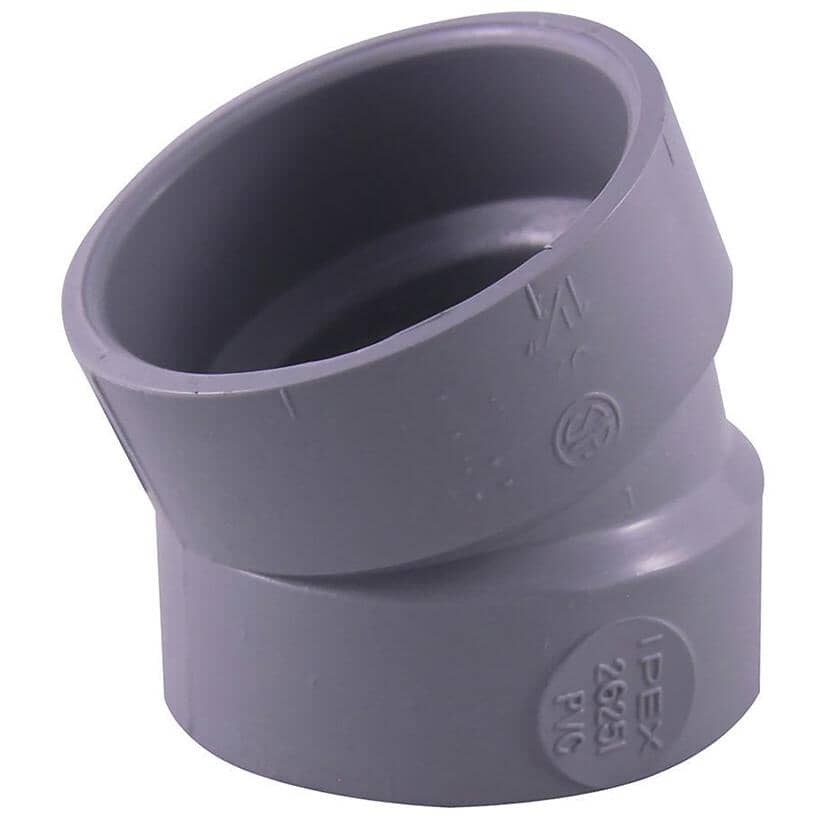 IPEX System 15 1-1/2" DWV PVC 22.5 Degree Elbow | Home Hardware