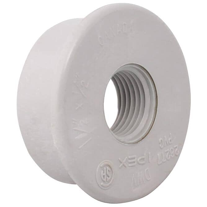 IPEX System 15 1-1/2" Spigot x 1/2" FPT DWV PVC Dishwasher Bushing ...