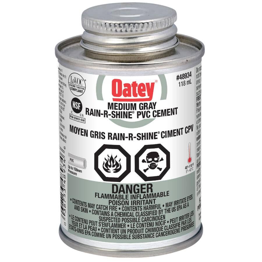 OATEY Medium Body Grey PVC Cement | Home Hardware