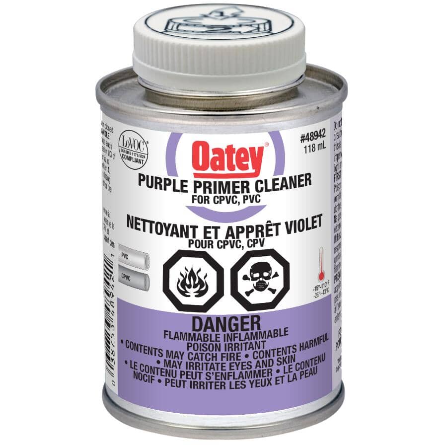 OATEY PVC+CPVC Purple Primer & Cleaner | Home Hardware
