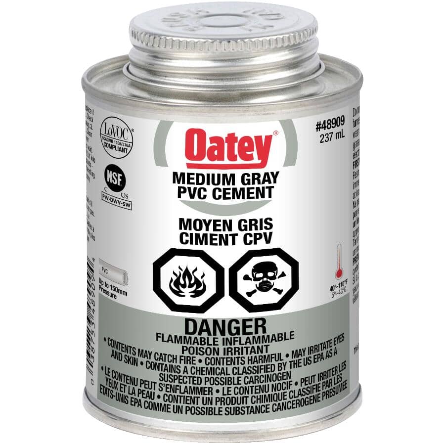 OATEY Medium Grey PVC Cement | Home Hardware