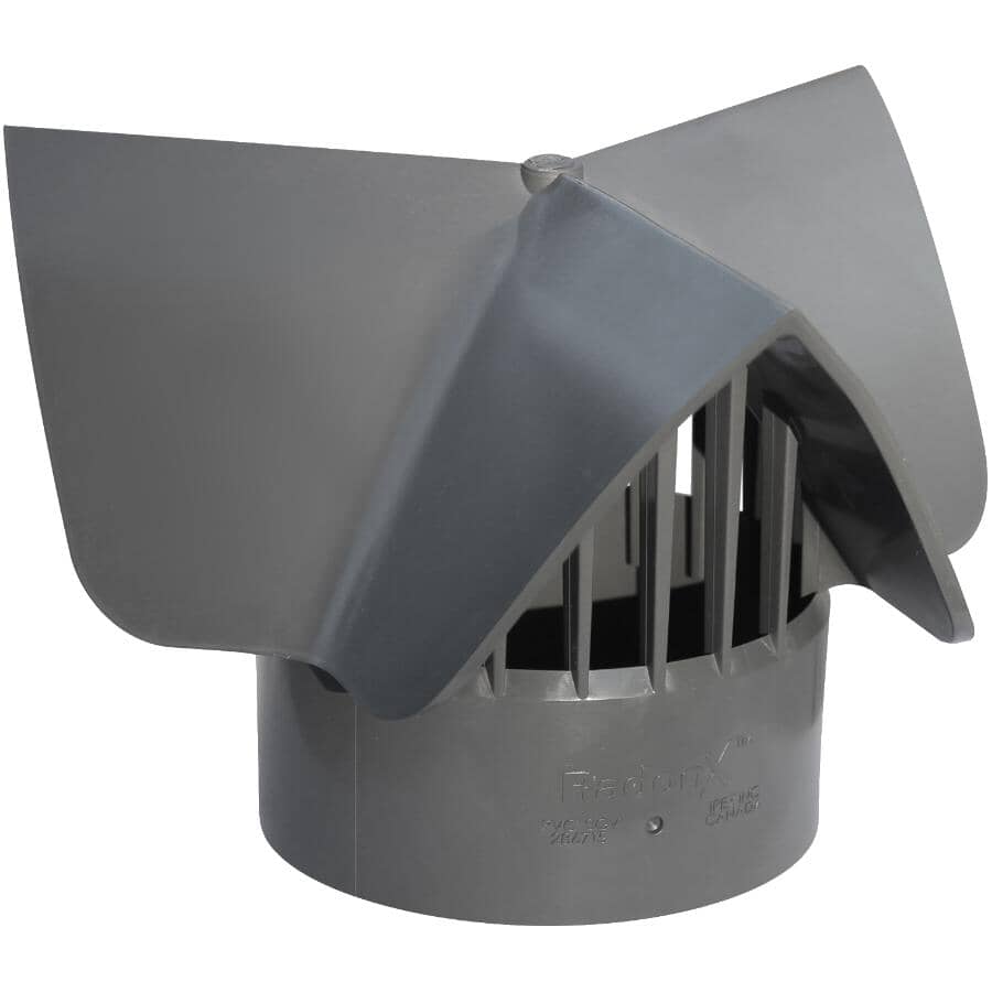 RADONX 4" Soil Gas Venting PVC Rain Cap | Home Hardware