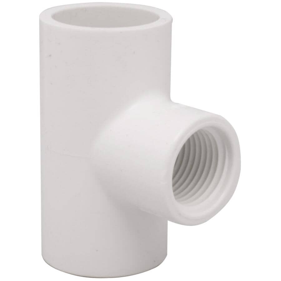 IPEX Schedule 40 3/4" Slip x Slip x FPT PVC Tee | Home Hardware