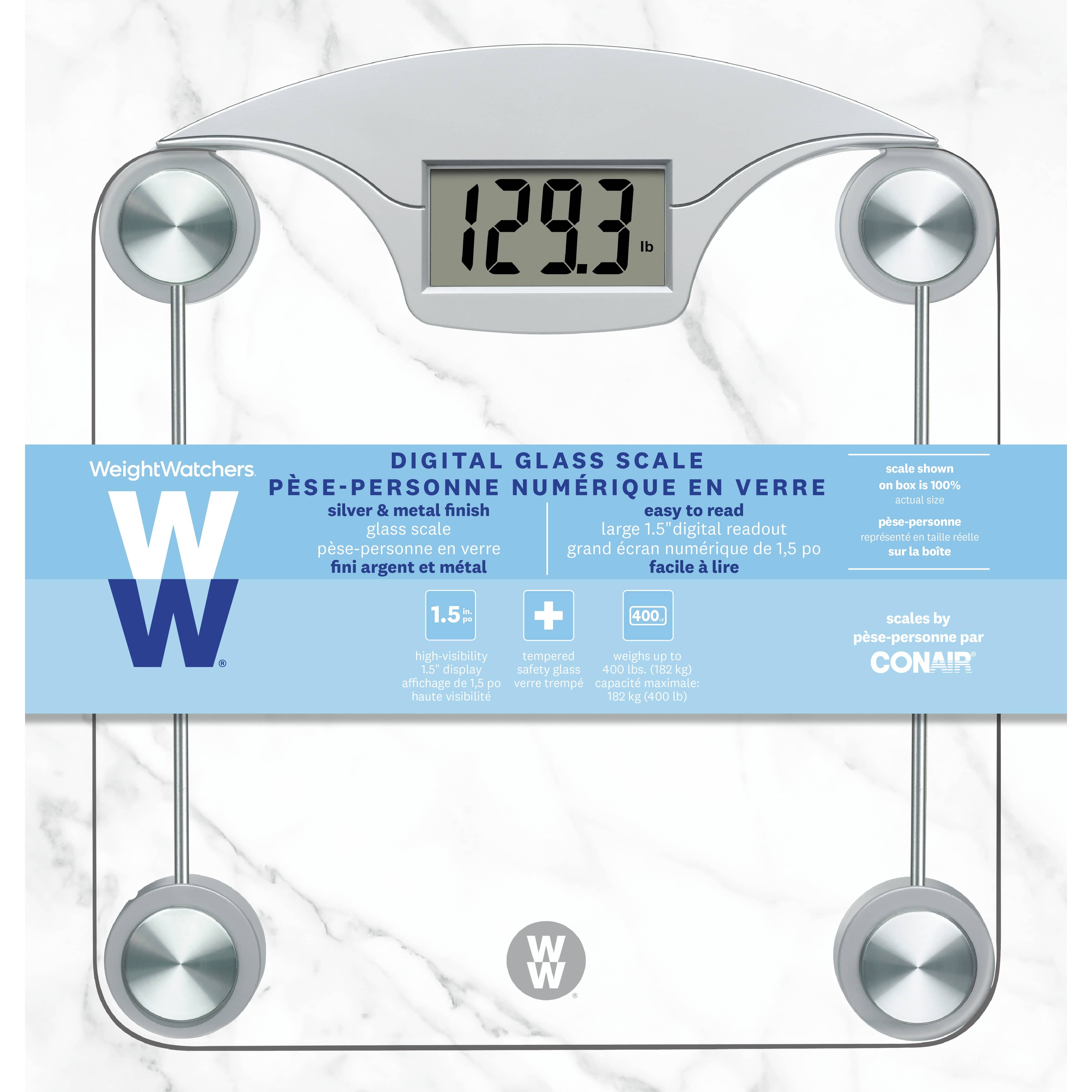 WEIGHT WATCHERS Glass Digital Bath Scale | Home Hardware