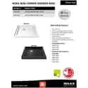 MAAX 36" x 36" Roka Corner Shower Base | Home Hardware
