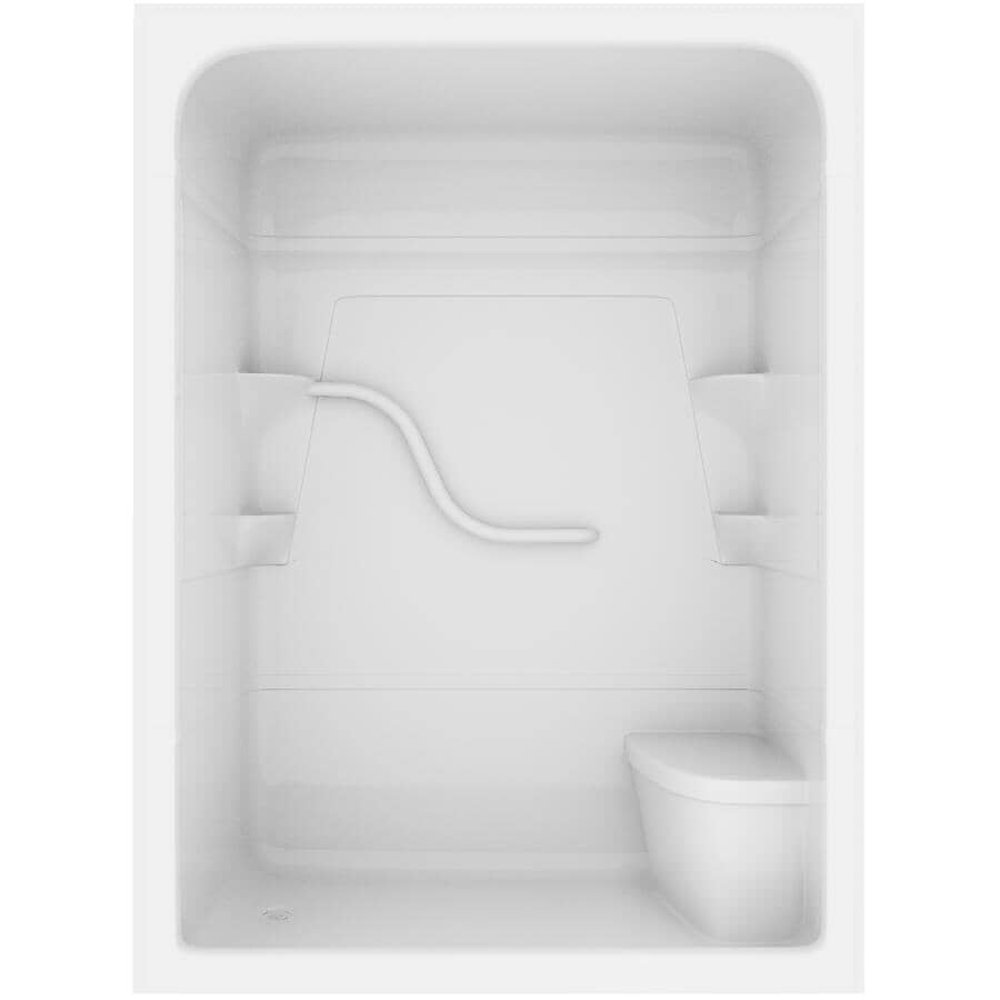 MIROLIN 60" x 33.25" Madison 5, 1 Piece Acrylic Shower Cabinet | Home ...