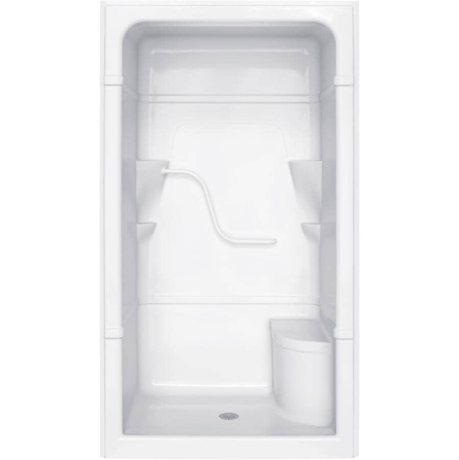 MIROLIN 50" x 34.5" Madison 4, 3 Piece Acrylic Shower Cabinet | Home ...