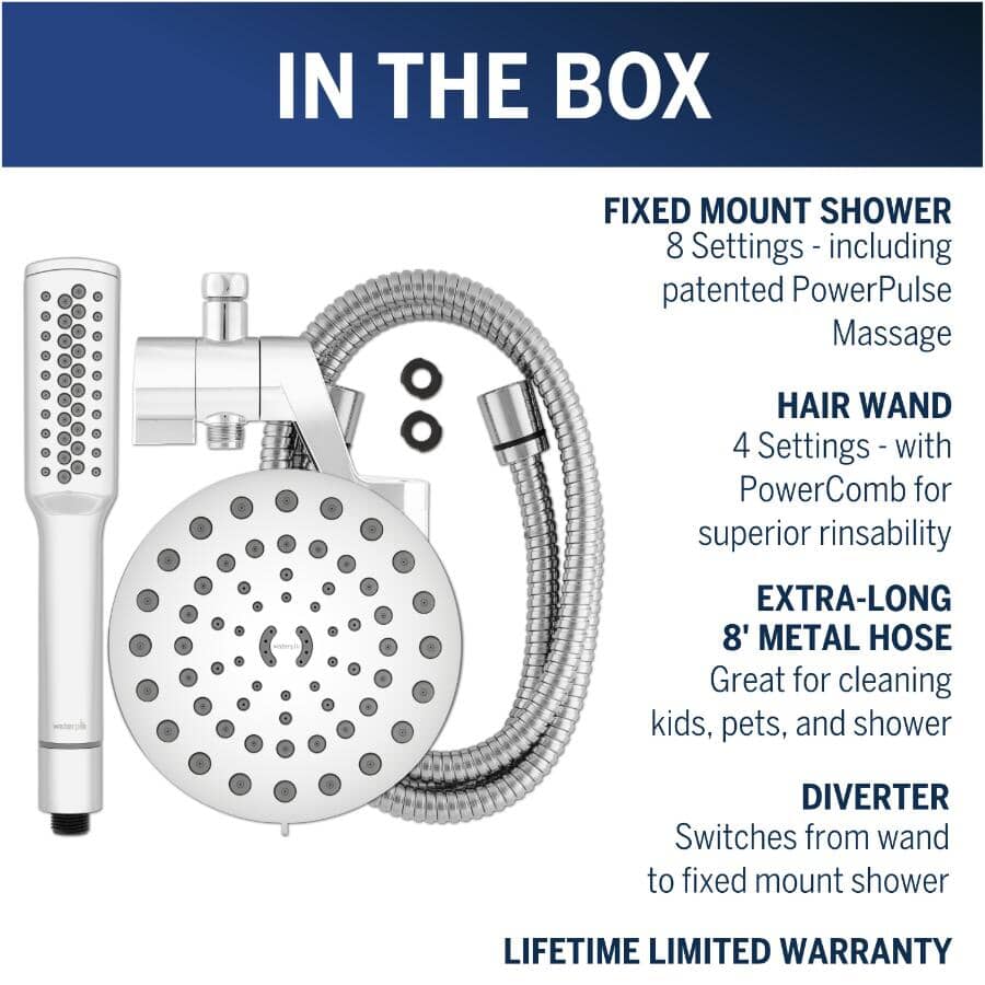 WATERPIK 7 Setting Handheld Showerhead | Home Hardware