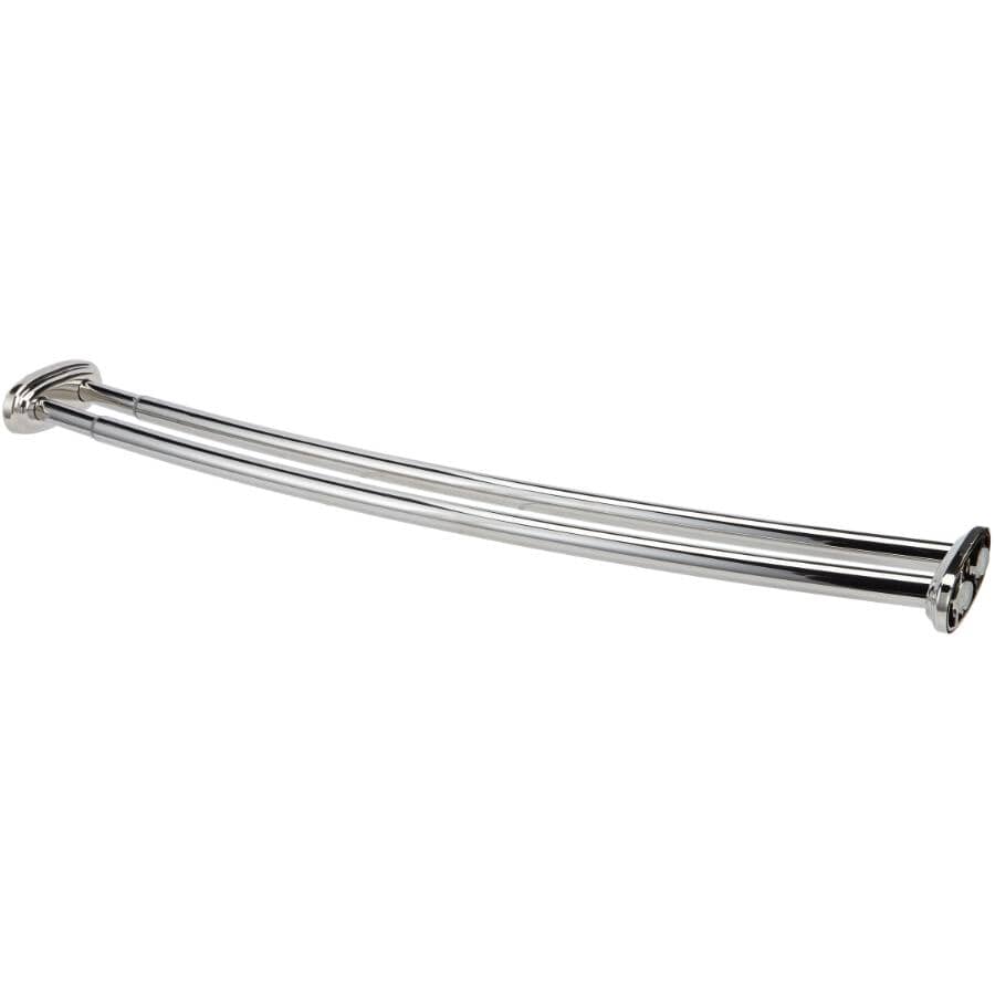 MOEN Adjustable Curved Double Shower Rod | Home Hardware