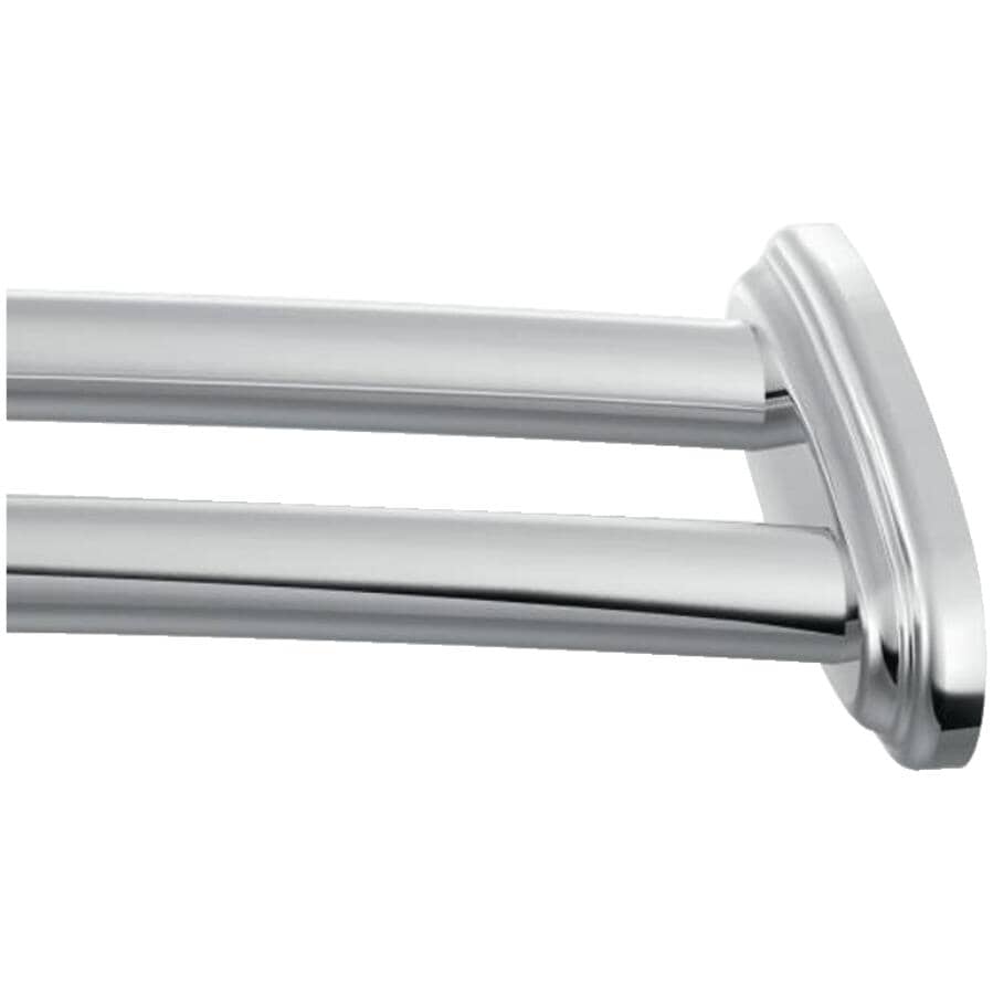 MOEN Adjustable Curved Double Shower Rod | Home Hardware