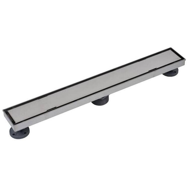 OATEY Designline 24" Stainless Steel Linear Shower Drain Tile-in Grate ...