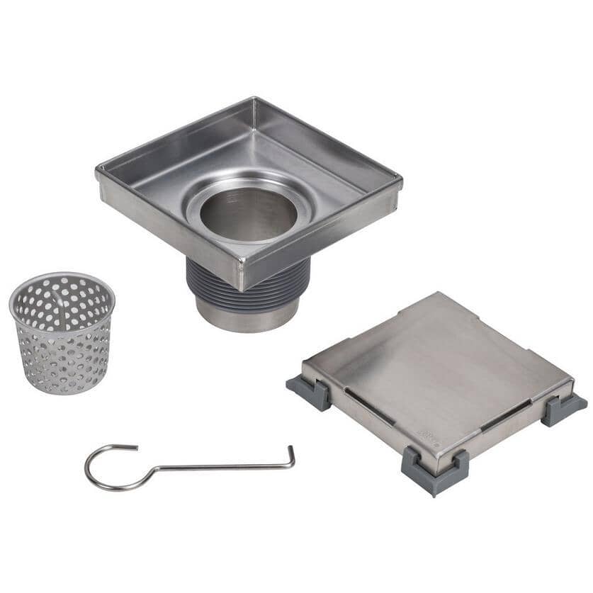 OATEY Designline 6" x 6" Square Drain Tile-in Grate | Home Hardware