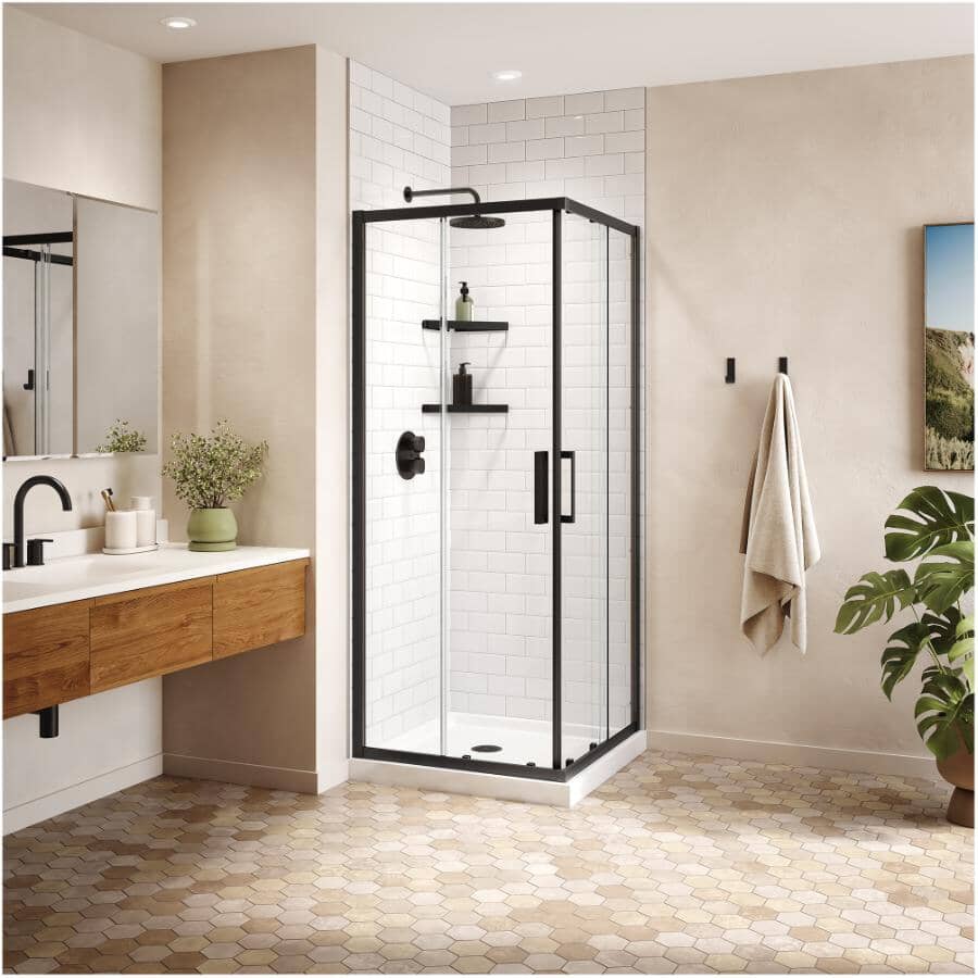 MAAX 36" x 36'' Utile 2-Piece Corner Shower Walls | Home Hardware
