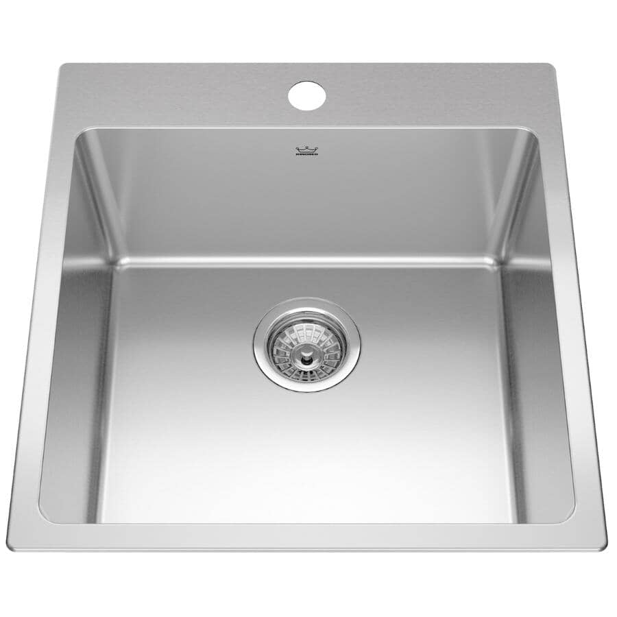 KINDRED 21"x 20" Single Drop-In Kitchen Sink | Home Hardware