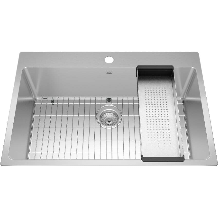 KINDRED 31"x 22" Single Drop-In Kitchen Sink | Home Hardware