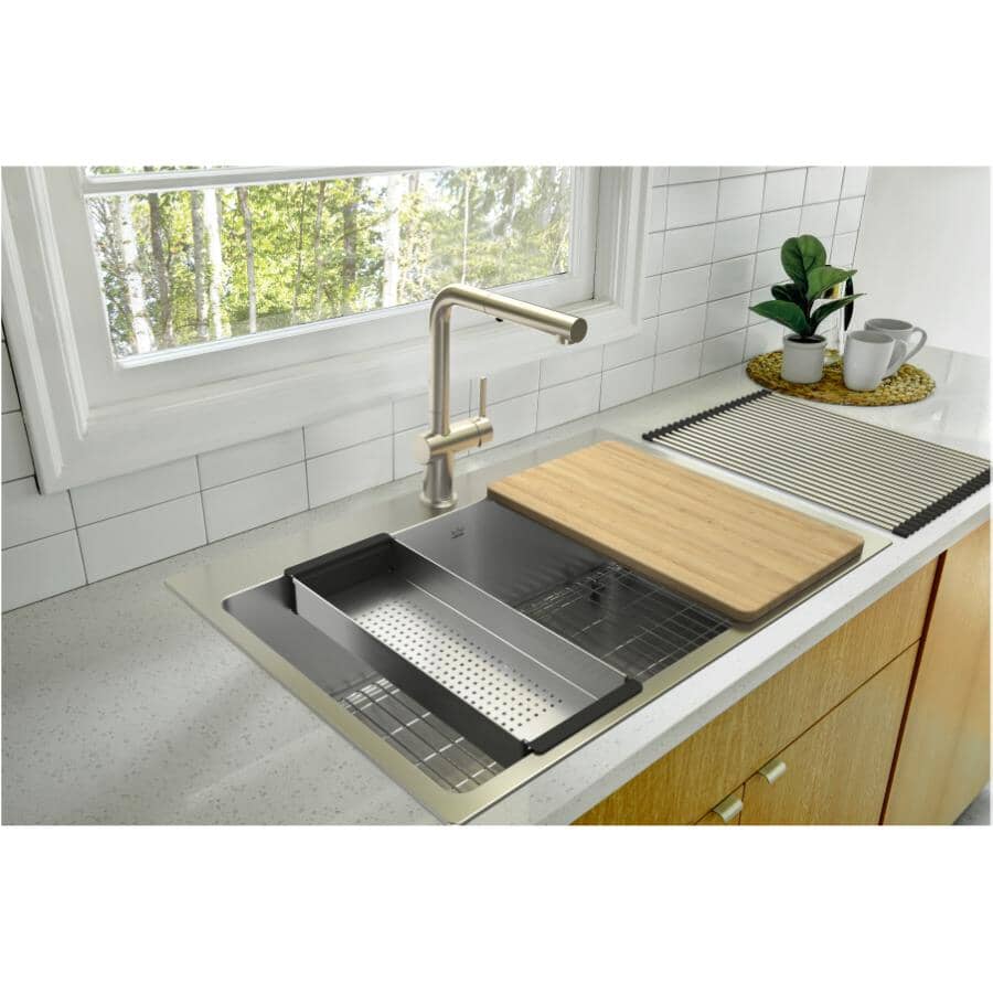 KINDRED 31"x 22" Single Drop-In Kitchen Sink | Home Hardware