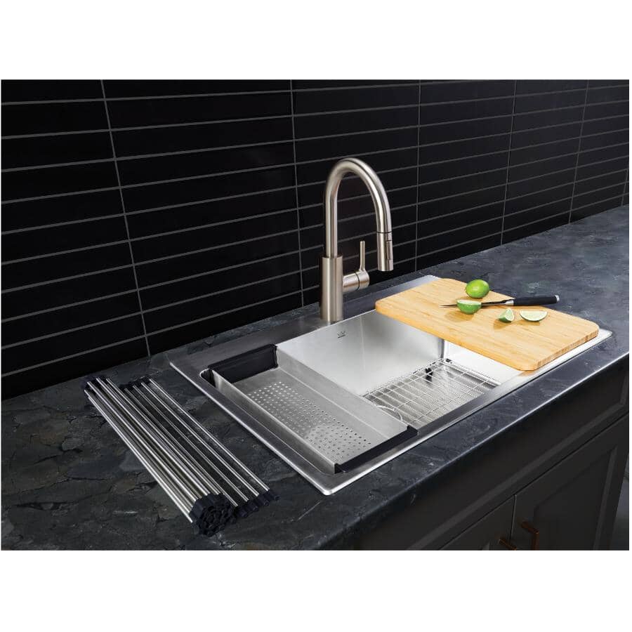 KINDRED 31"x 22" Single Drop-In Kitchen Sink | Home Hardware
