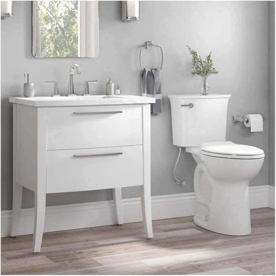 AMERICAN STANDARD 4.8 L Elevation Extra Tall Elongated Toilet | Home ...