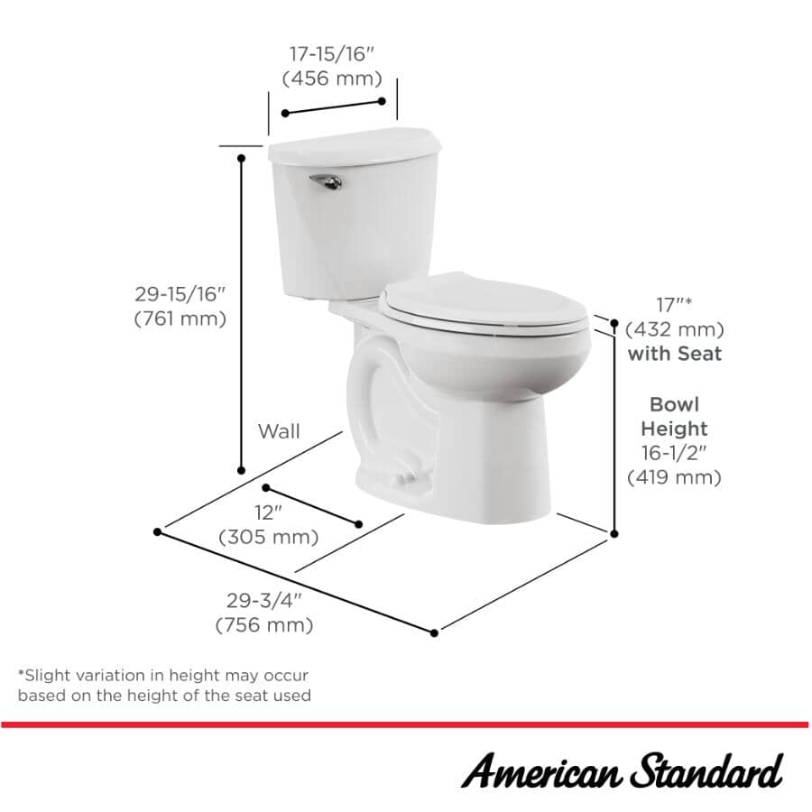 AMERICAN STANDARD 4.8 L Reliant Elongated Toilet | Home Hardware