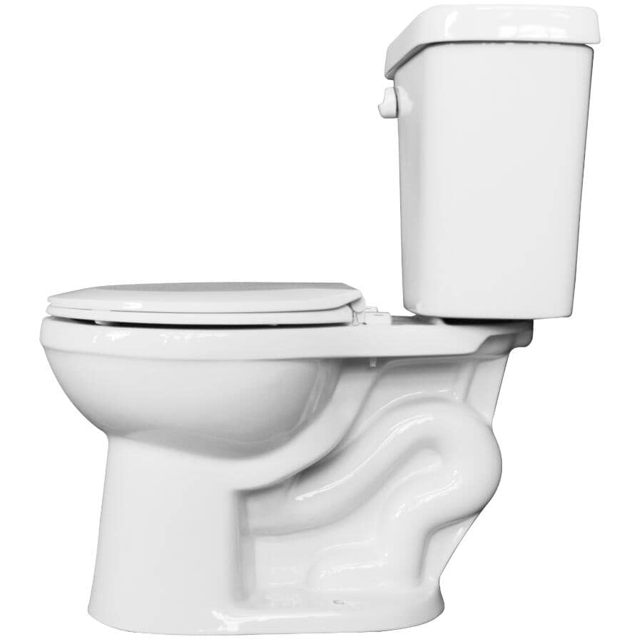 CHELINI 6 L Cabot Round Toilet - White | Home Hardware