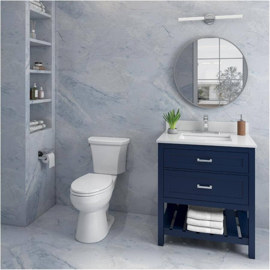 CRAFT + MAIN 4.8 L Easley Elongated Toilet with Flush Guard Technology ...