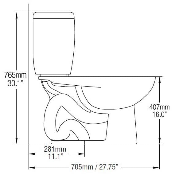 HENNESSY & HINCHCLIFFE 3L Proficiency Round Toilet | Home Hardware
