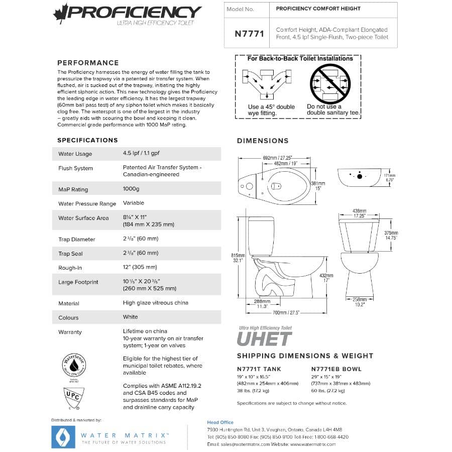 HENNESSY & HINCHCLIFFE 4.5L Proficiency Pro Elongated Toilet | Home ...
