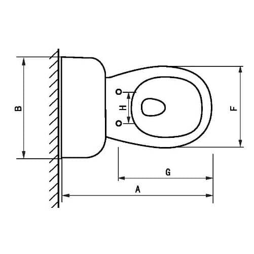 CHELINI 6 L Bournelli Round Toilet | Home Hardware