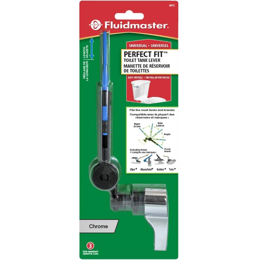 FLUIDMASTER Adjustable Chrome Toilet Lever | Home Hardware