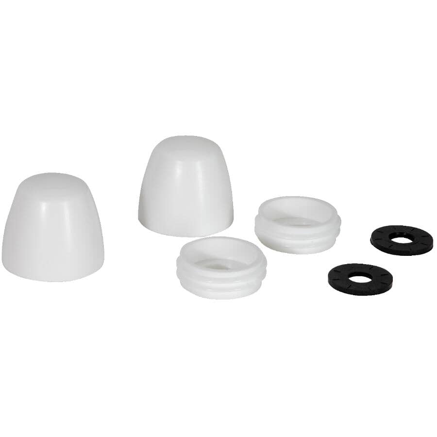 FLUIDMASTER 2 Pack Universal Secure Cap Toilet Bolt Caps | Home Hardware
