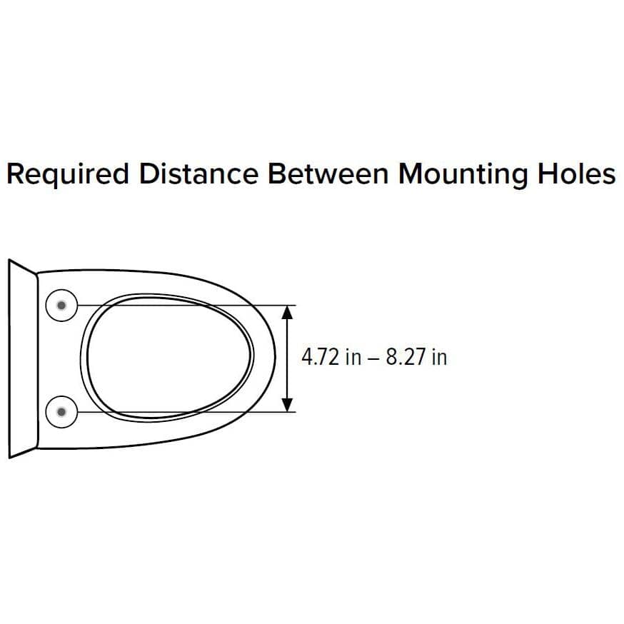 BRONDELL Elongated Electric Plastic Bidet Toilet Seat with Slow Close ...