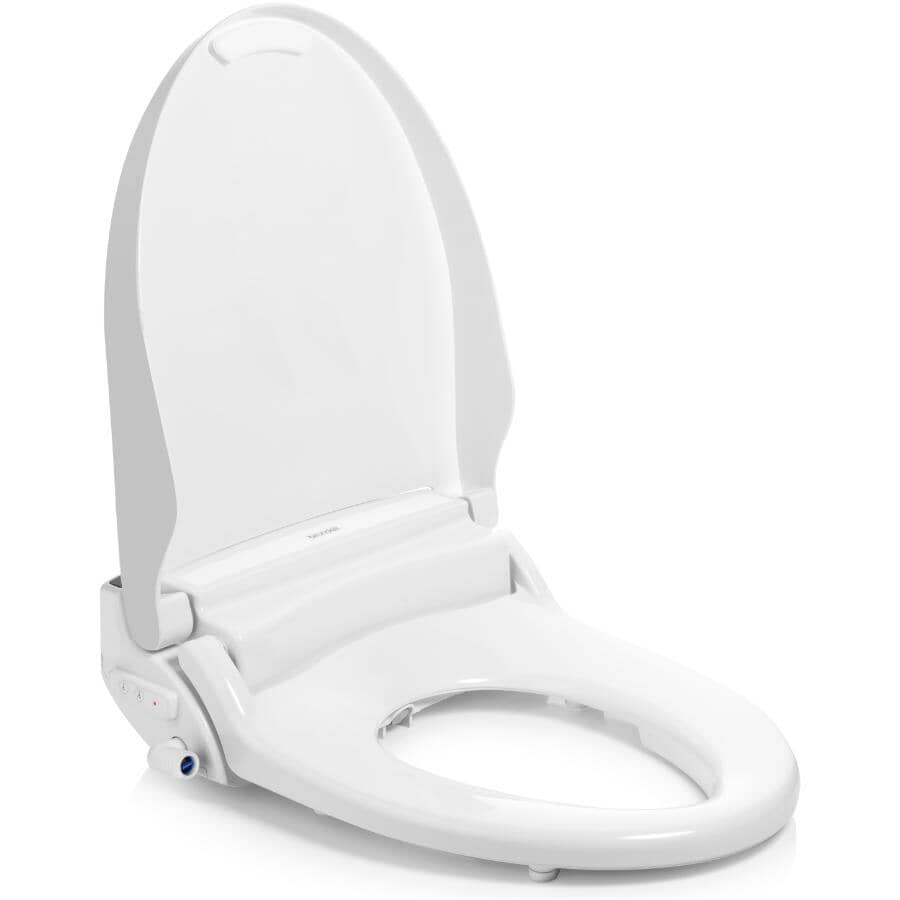 BRONDELL Round Electric Plastic Bidet Toilet Seat with Slow Close ...
