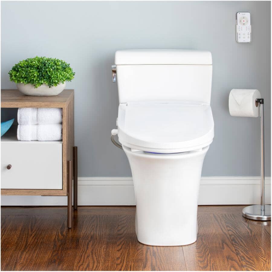 BRONDELL Swash Select Elongated Electronic Plastic Bidet & Air Dryer ...