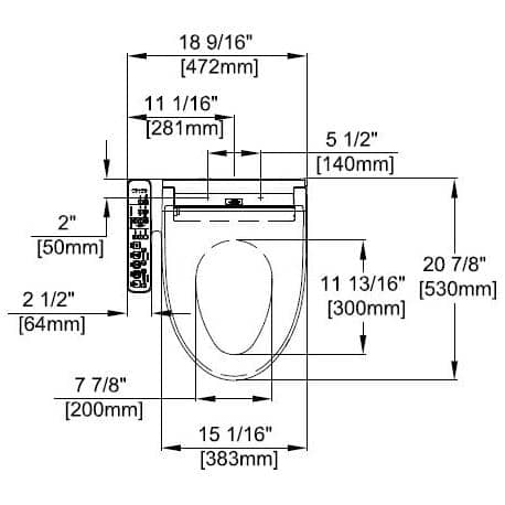 TOTO C2 Washlet Elongated Electronic Silicone Bidet & Air Dryer Toilet ...