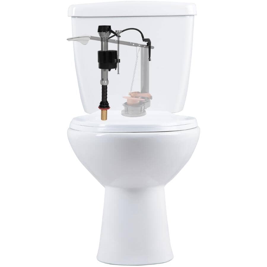 FLUIDMASTER 400A Universal Toilet Fill Valve with Brass Shank | Home ...