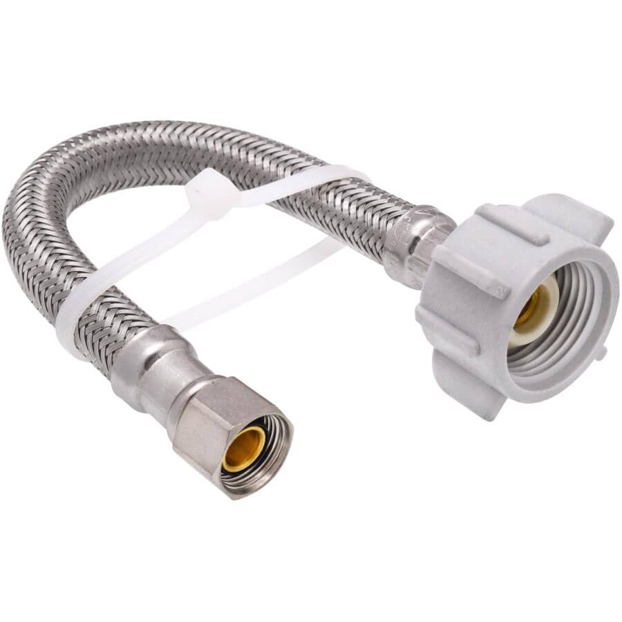 LYNCAR 7/8 BC Nut x 3/8" Compression x 12" Toilet Tank Connector | Home ...
