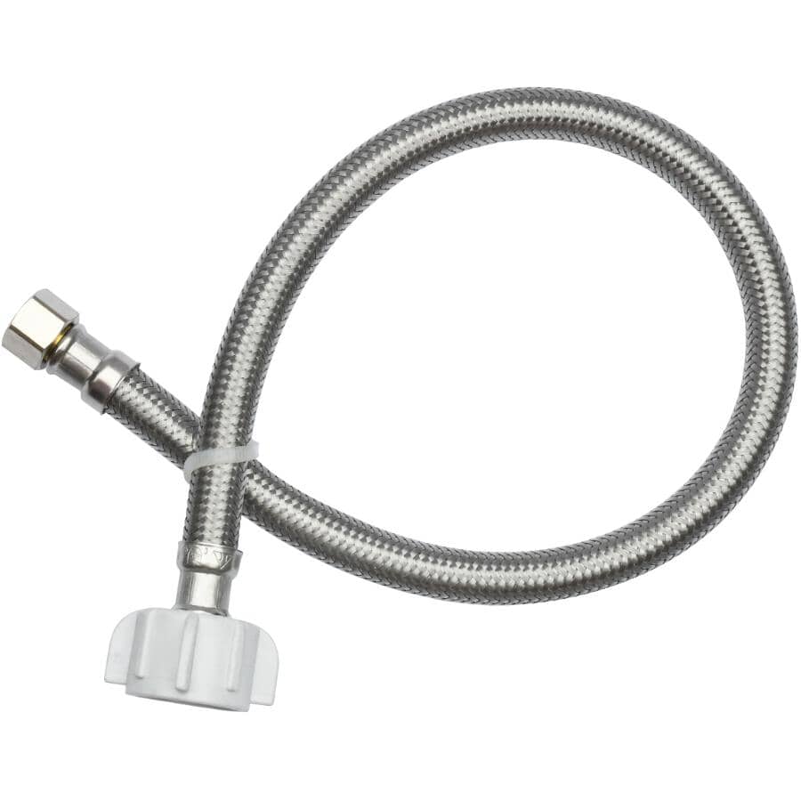 LYNCAR 7/8" BC Nut x 3/8" Compression x 20" Toilet Tank Connector ...