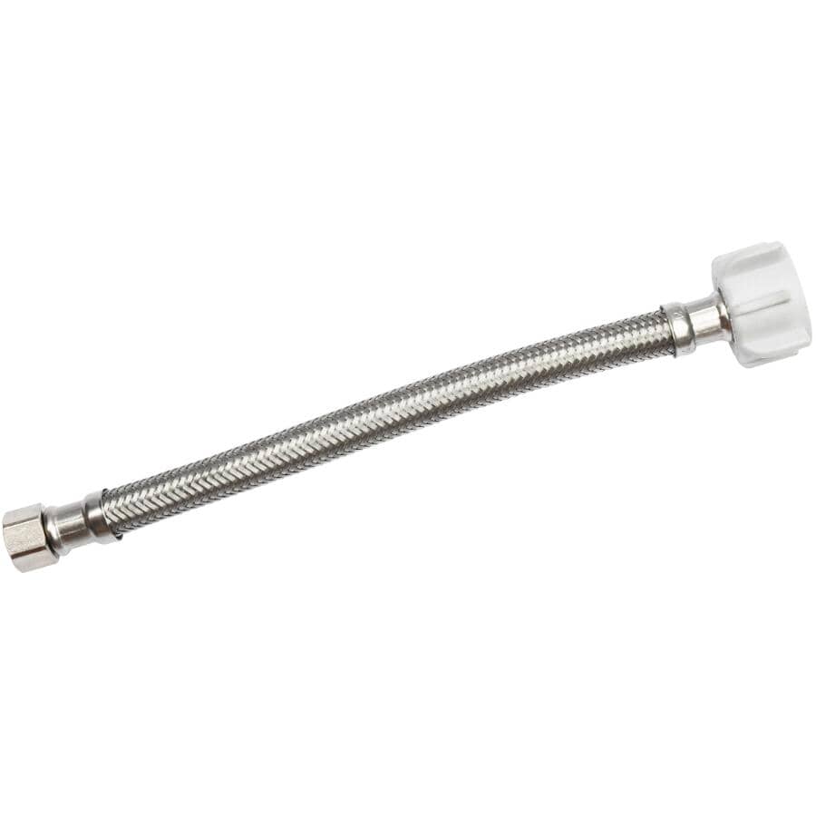 LYNCAR 7/8" BC Nut x 3/8" Compression x 9" Stainless Steel Toilet Tank ...
