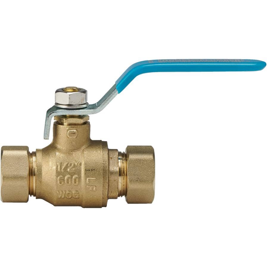 PROJEX 1/2" Compression Brass Ball Valve | Home Hardware