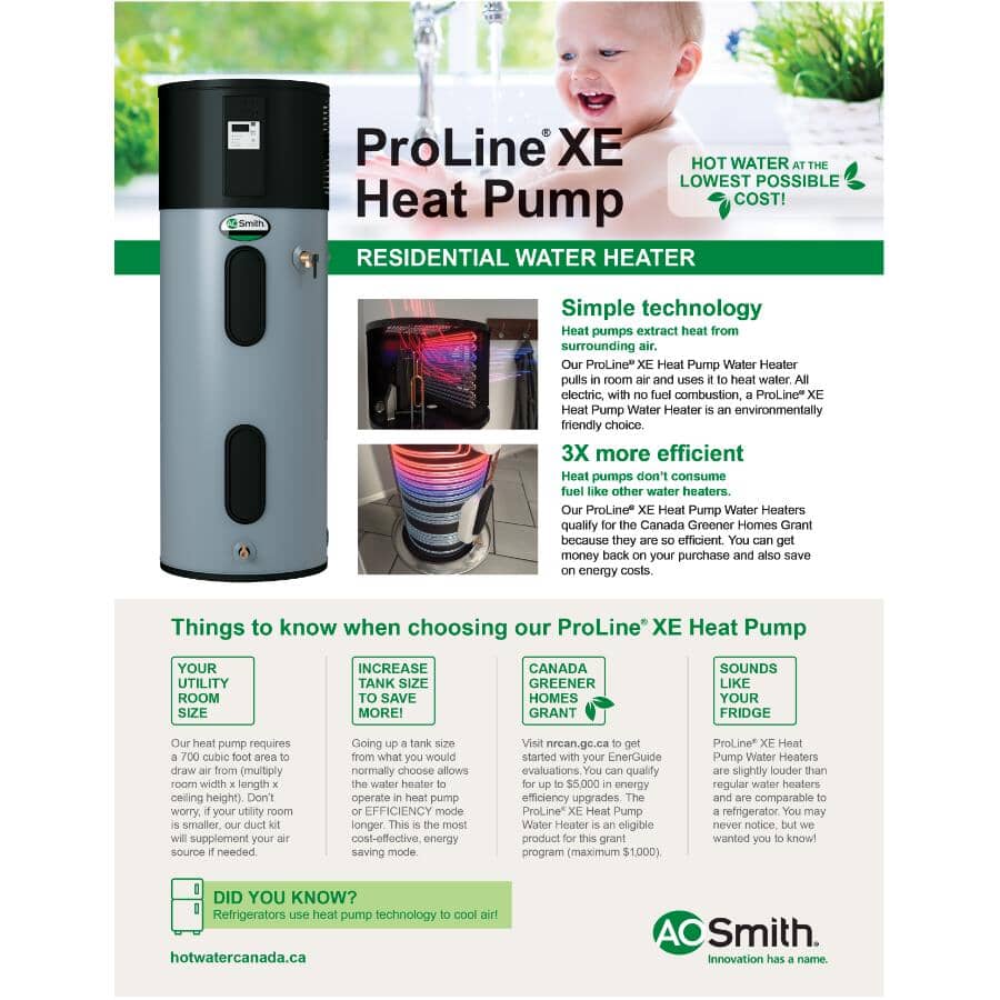 GSW 50 Gal 240V 4500W Hybrid Electric Heat Pump Water Heater (100316734 ...