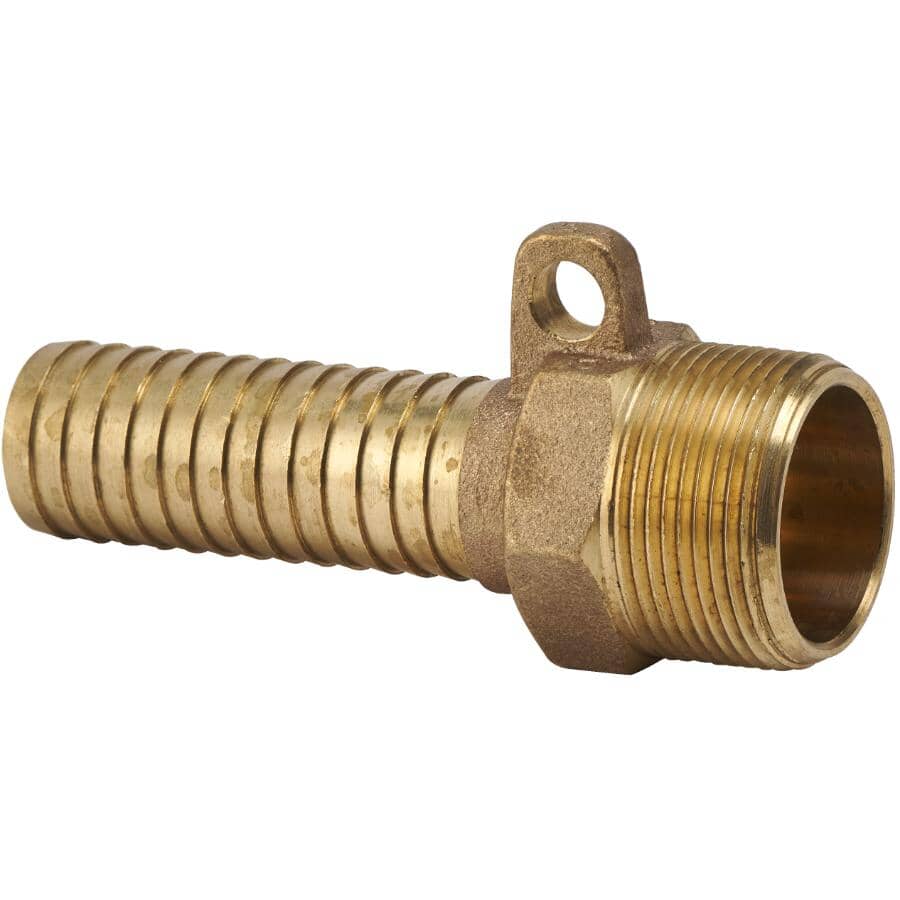 PROJEX 1-1/4" MPT x 1" Insert Brass Adapter with Built in Eye | Home ...