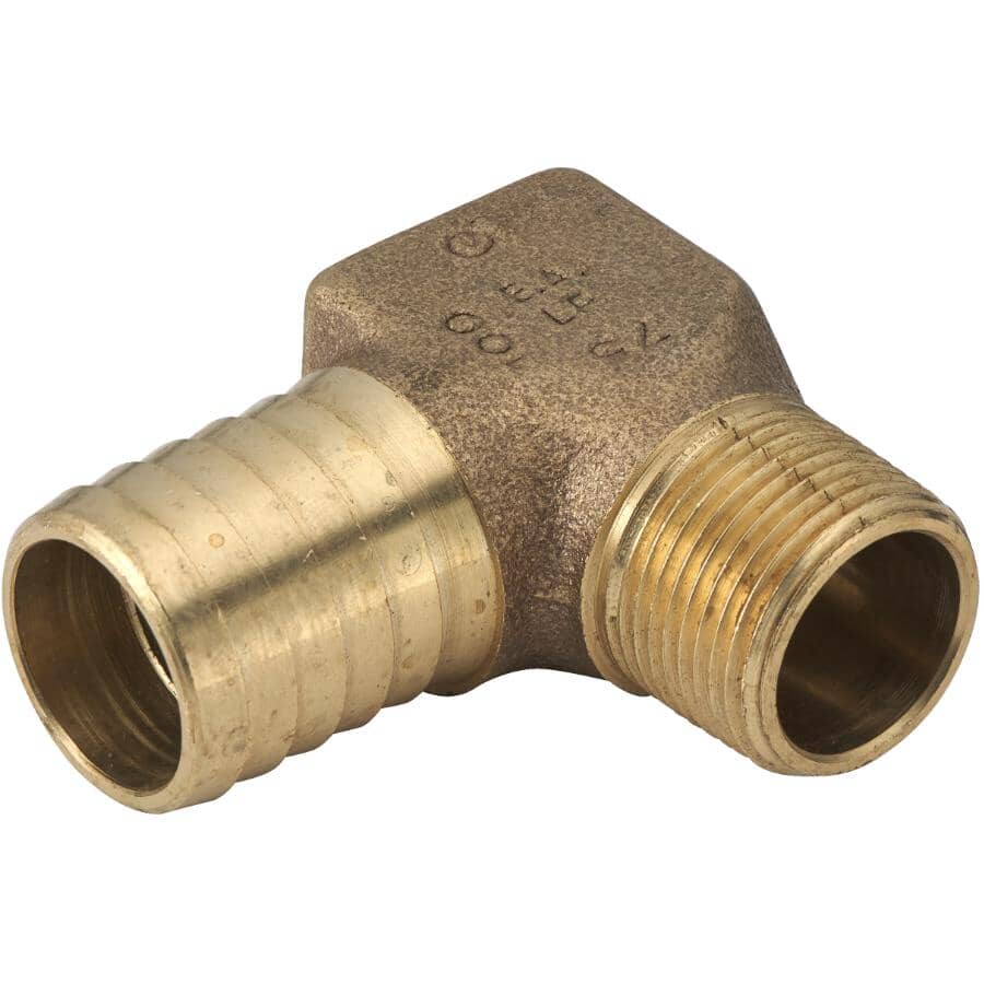 PROJEX 1" x 3/4" Brass Hydrant Elbow | Home Hardware