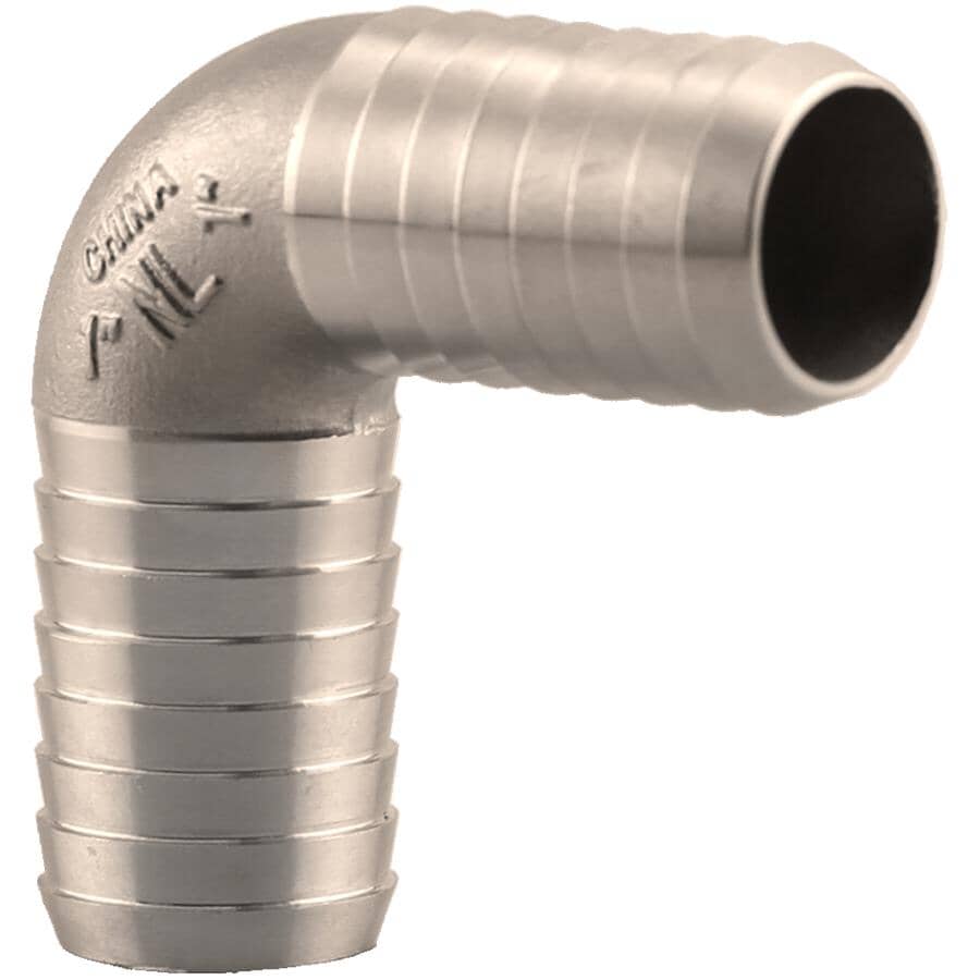 PLUMB-EEZE 1" 90 Degree Stainless Steel Insert Elbow | Home Hardware