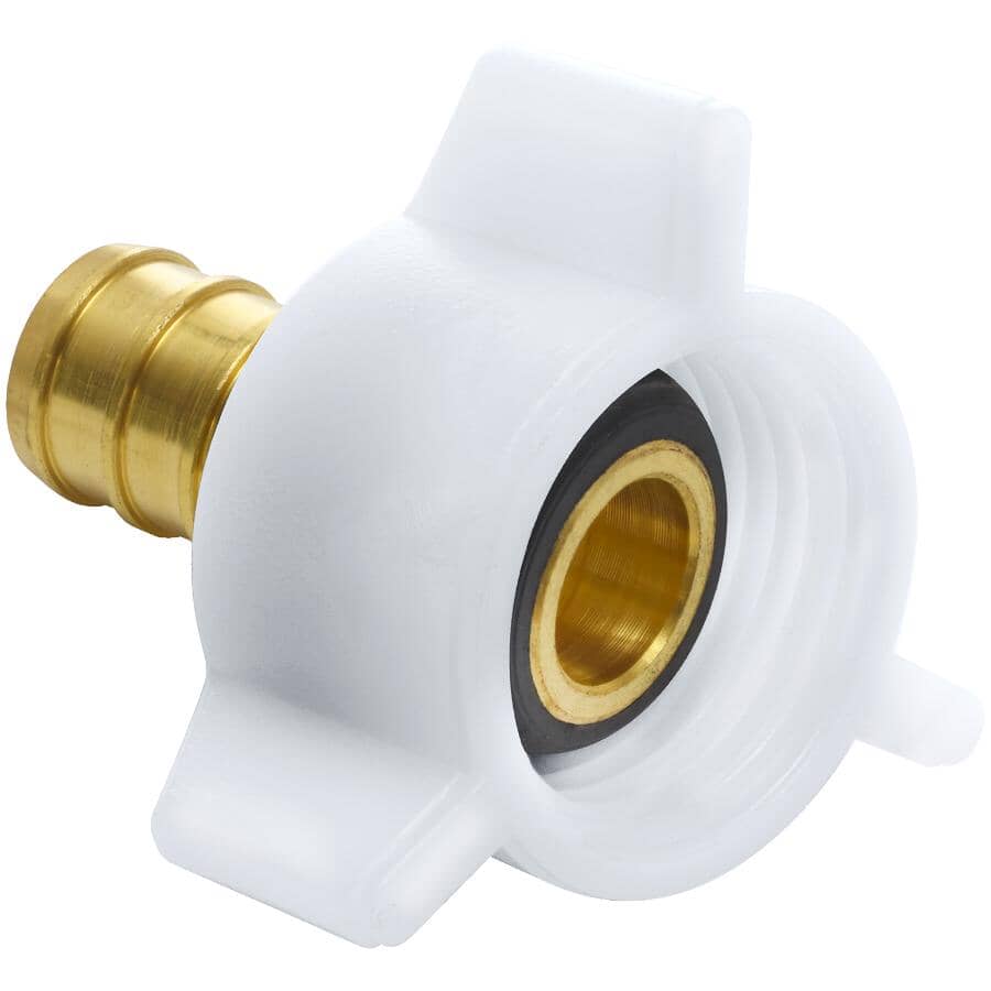 WATERLINE PRODUCTS 1/2" PEX x 1/2" Swivel Faucet Connector with Plastic ...