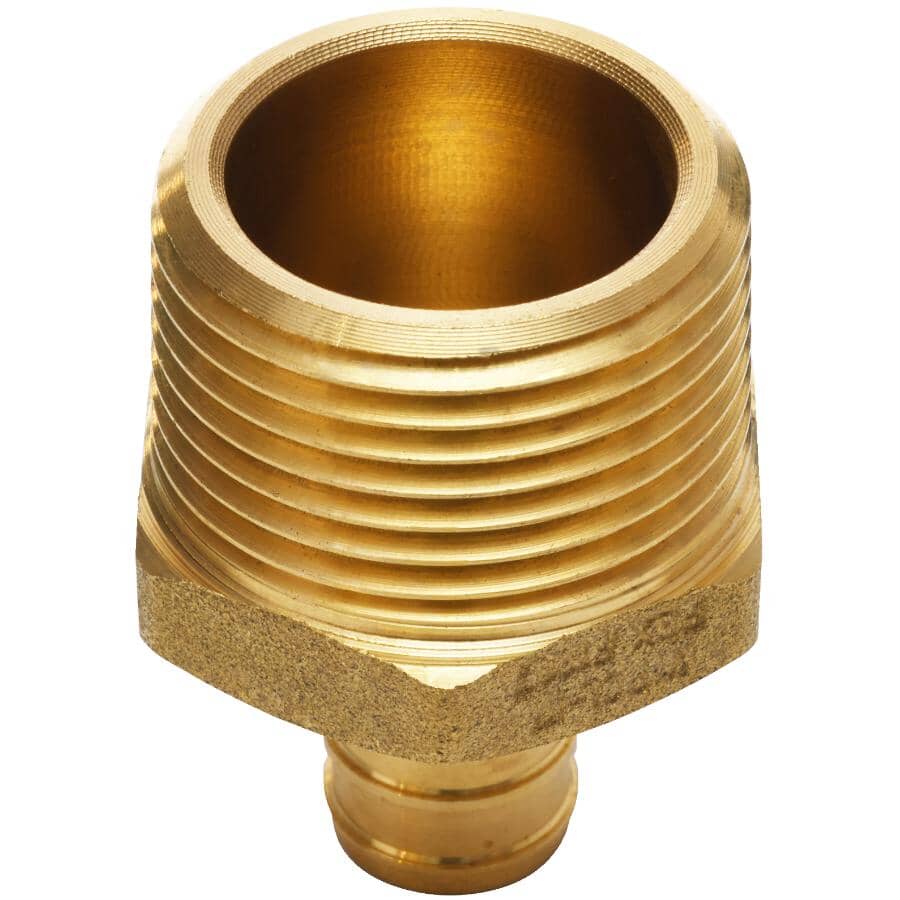 WATERLINE PRODUCTS 1/2" PEX x 3/4" MPT Brass Adapter | Home Hardware
