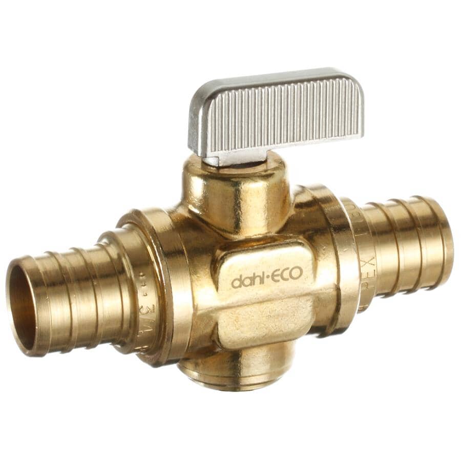 DAHL 3/4" PEX x PEX Straight Stops & Isolation Valve | Home Hardware