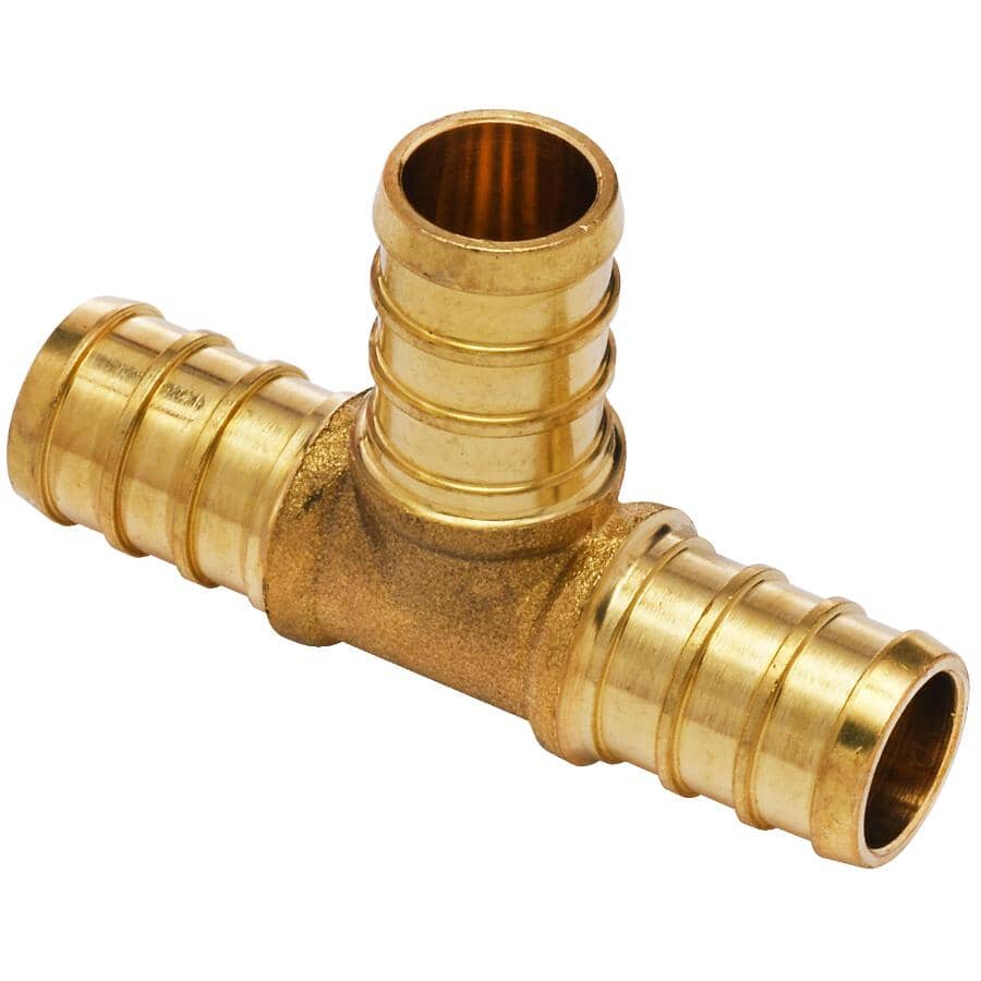 WATERLINE PRODUCTS 1/2" PEX Brass Tee | Home Hardware