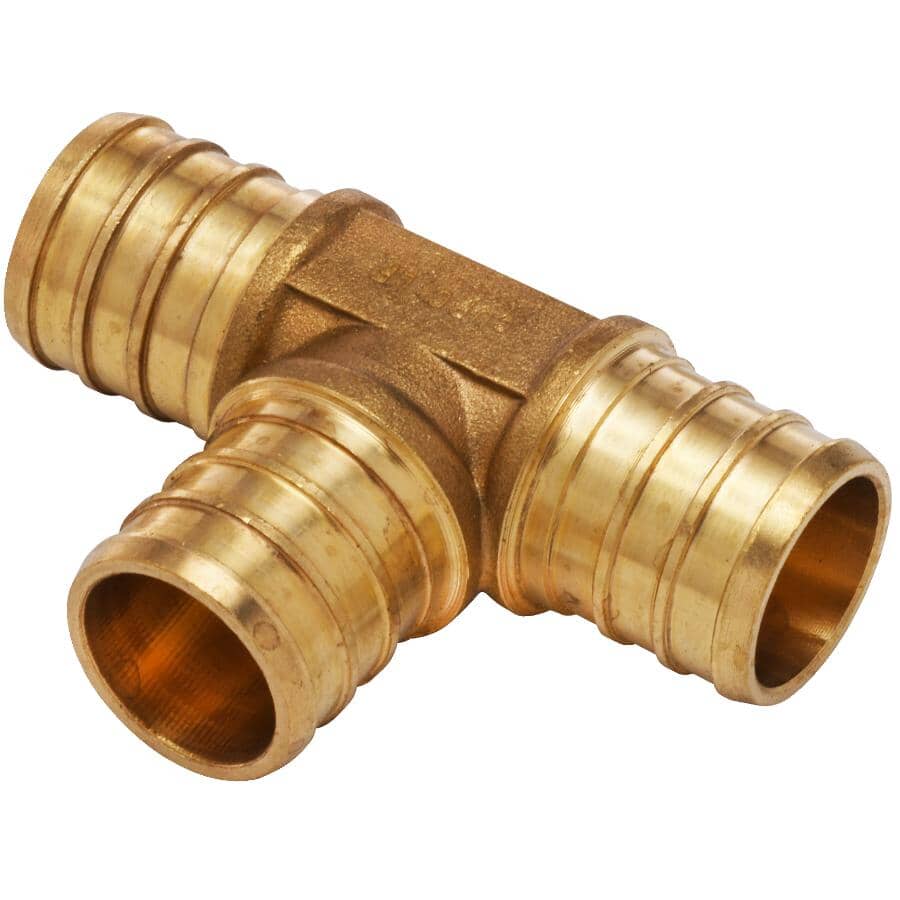 WATERLINE PRODUCTS 3/4" PEX Brass Tee | Home Hardware