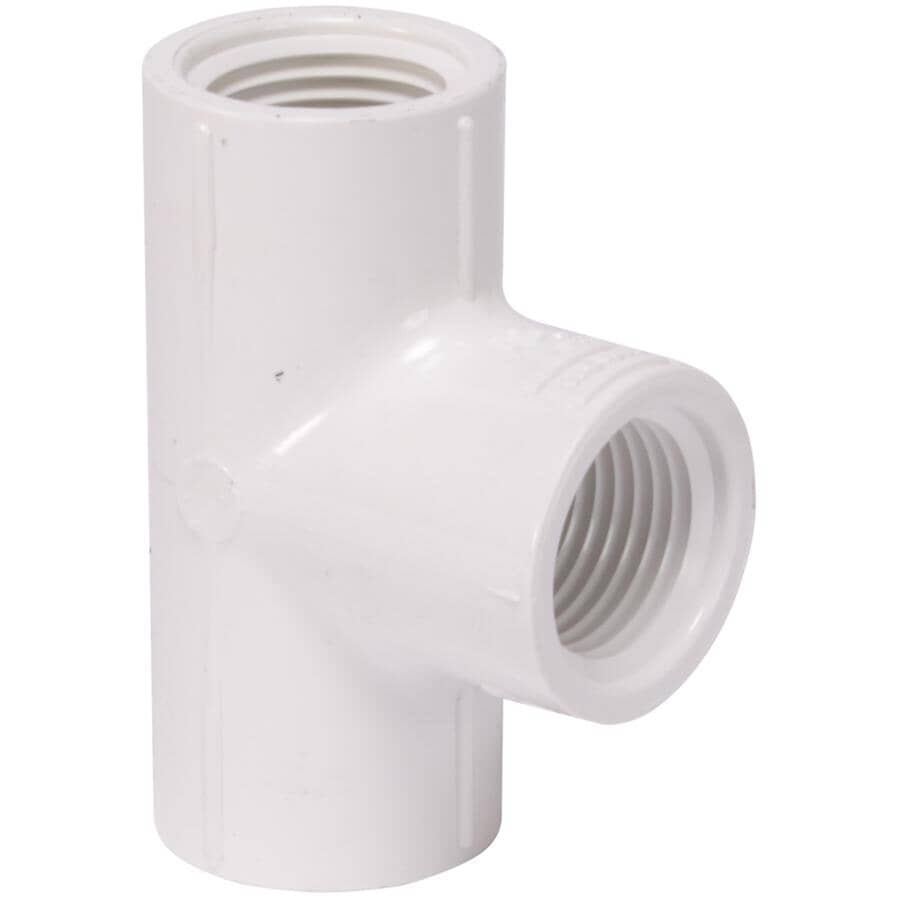 IPEX Schedule 40 1/2" FPT x FPT x FPT PVC Tee | Home Hardware
