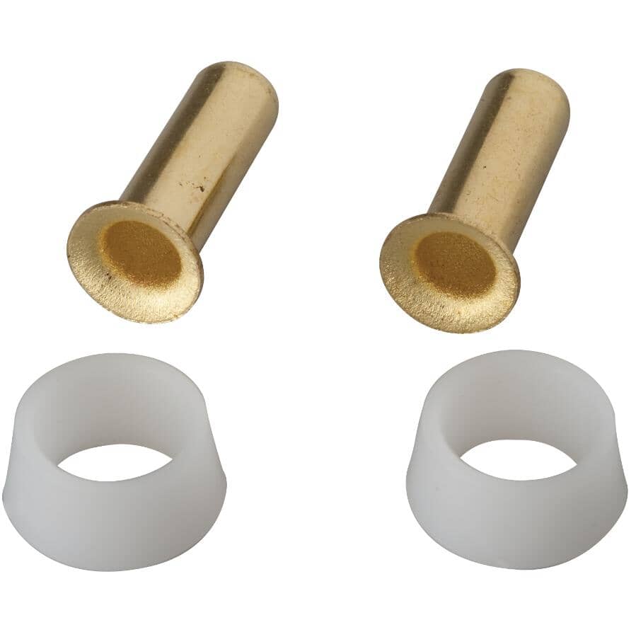 MOEN Compression Faucet Sleeves with 1/4" Brass Stiffeners | Home Hardware
